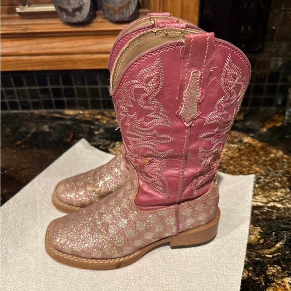 Roper | Shoes | Roper Pink Glitter Girls Boots | Poshmark